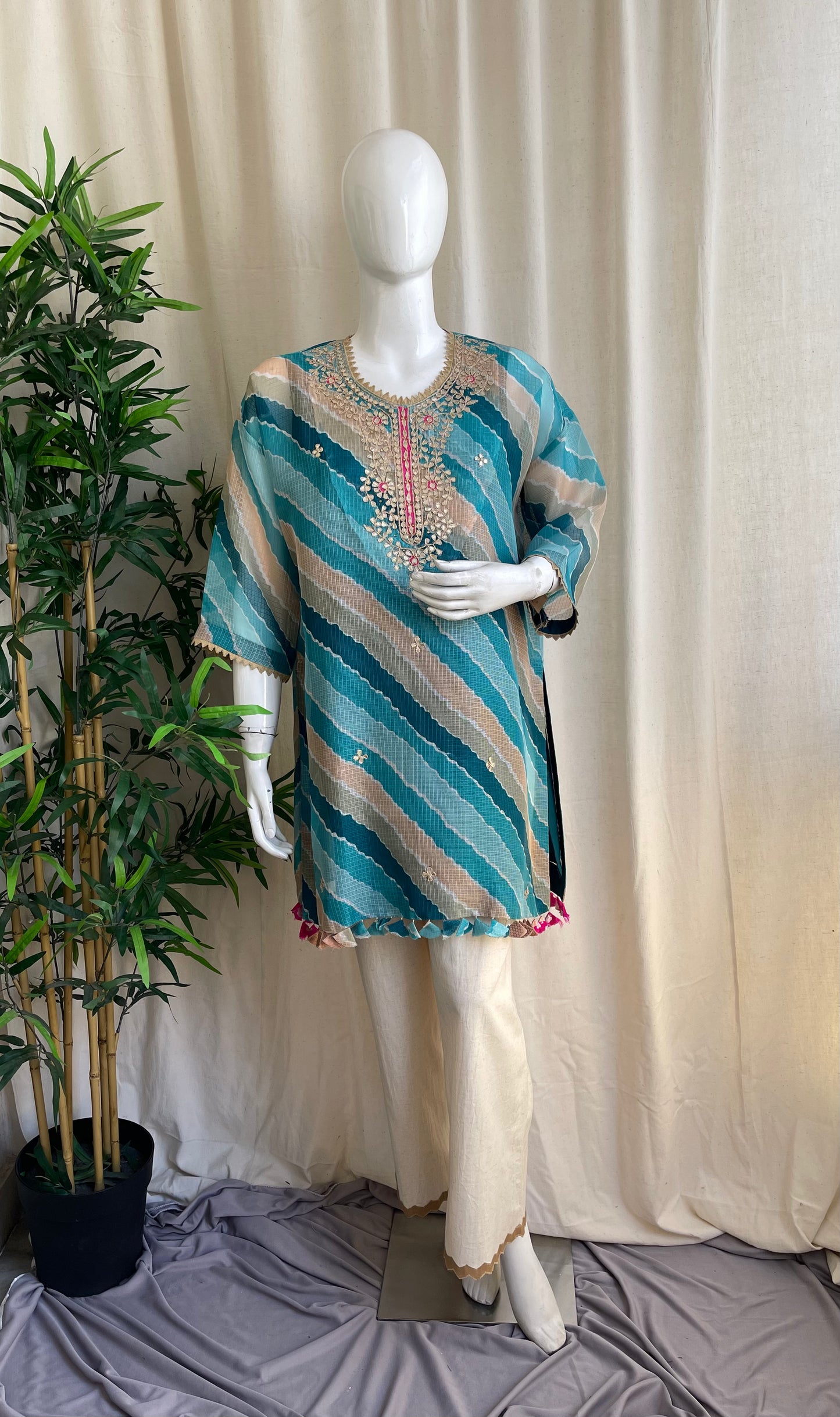 Neel Kaftan Set – BRIJ | Mehak Apparel