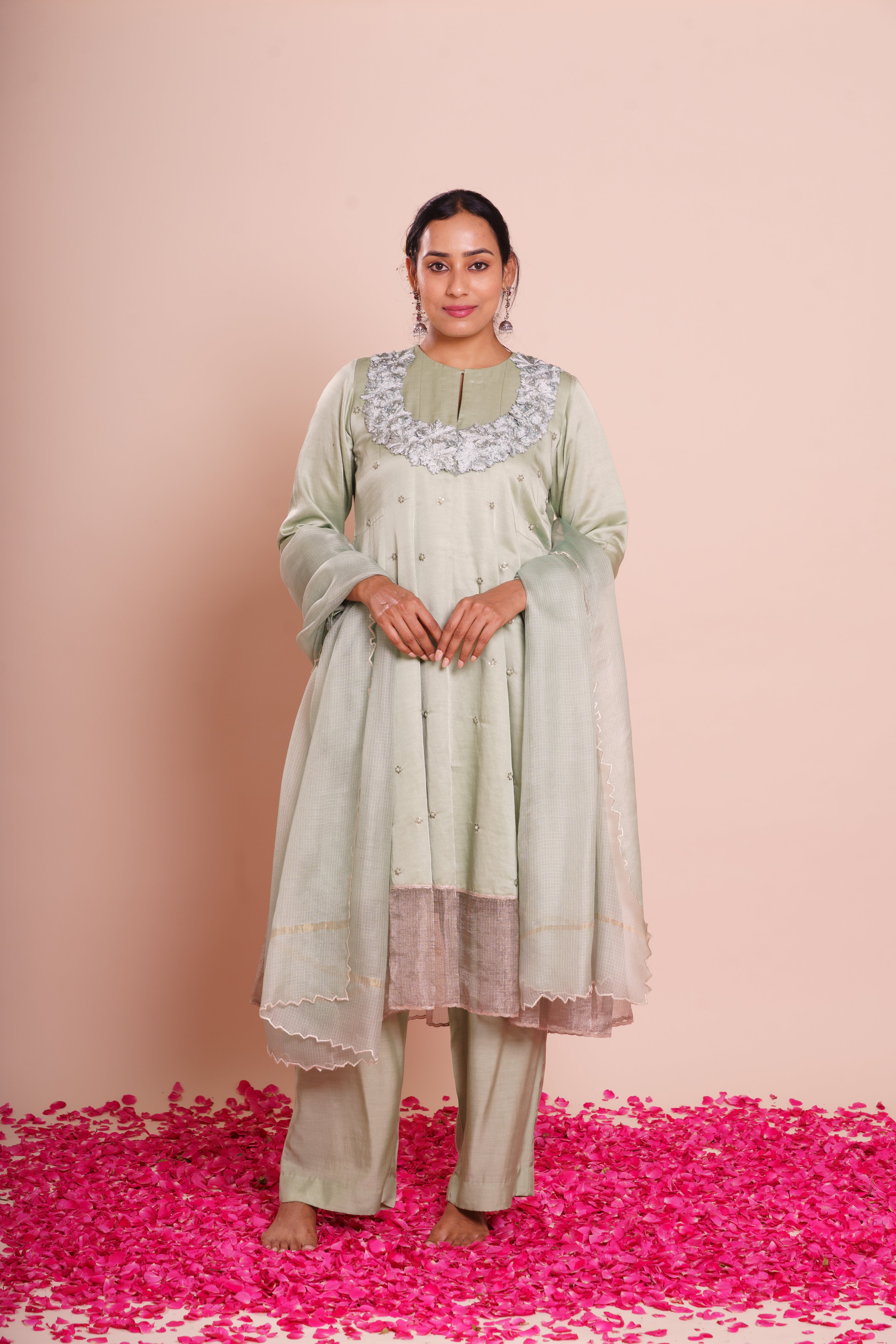 Ira Powder Blue Kurta Set – BRIJ | Mehak Apparel